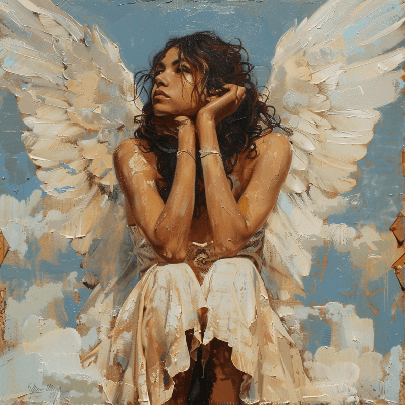 Angelic Ascension 8”x8” Art Print - Mowbi Wholesale