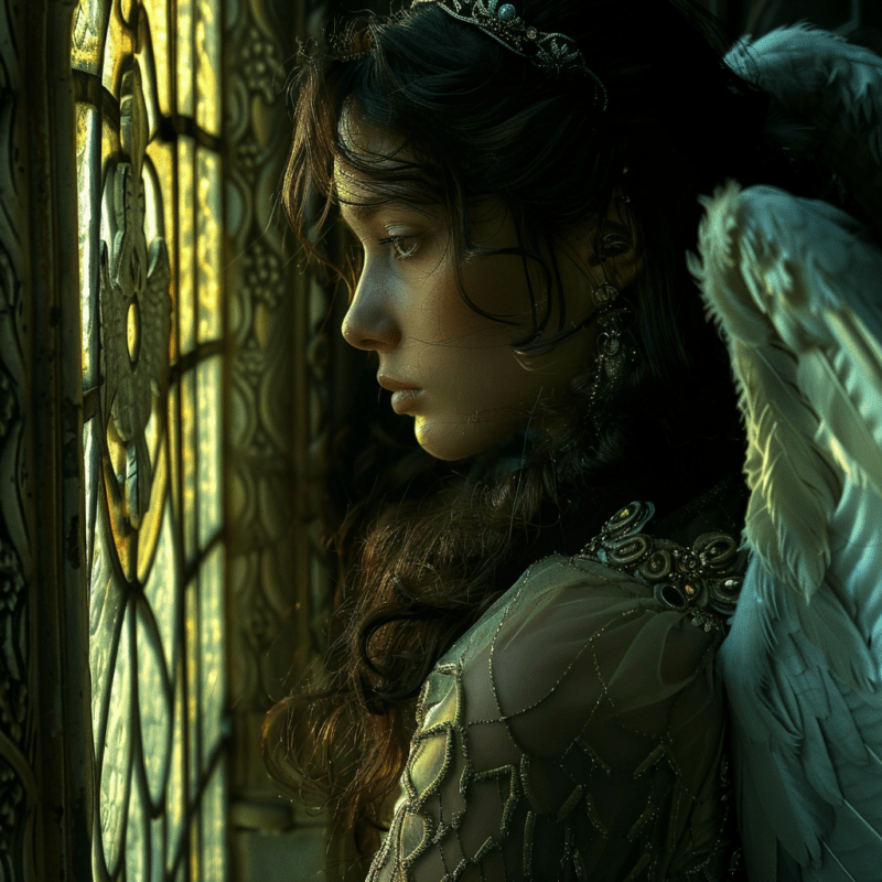 The Waiting Angel 8”x8” Art Print - Mowbi Wholesale