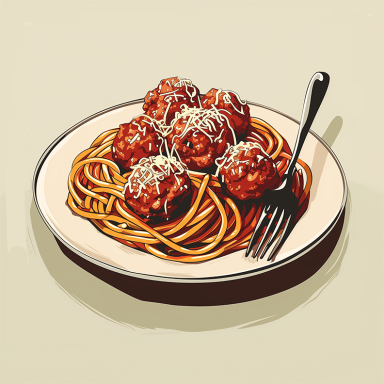 Spaghetti and Meatballs 8”x8” Art Print Bistro Collection – Mowbi Wholesale