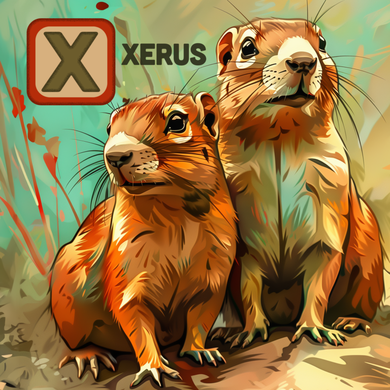 X is for Xerus Art Print - Mowbi Wholesale