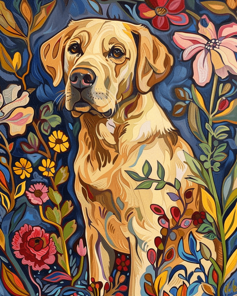 Nouveau Labrador Retriever 8”x10” Art Print - Mowbi Wholesale