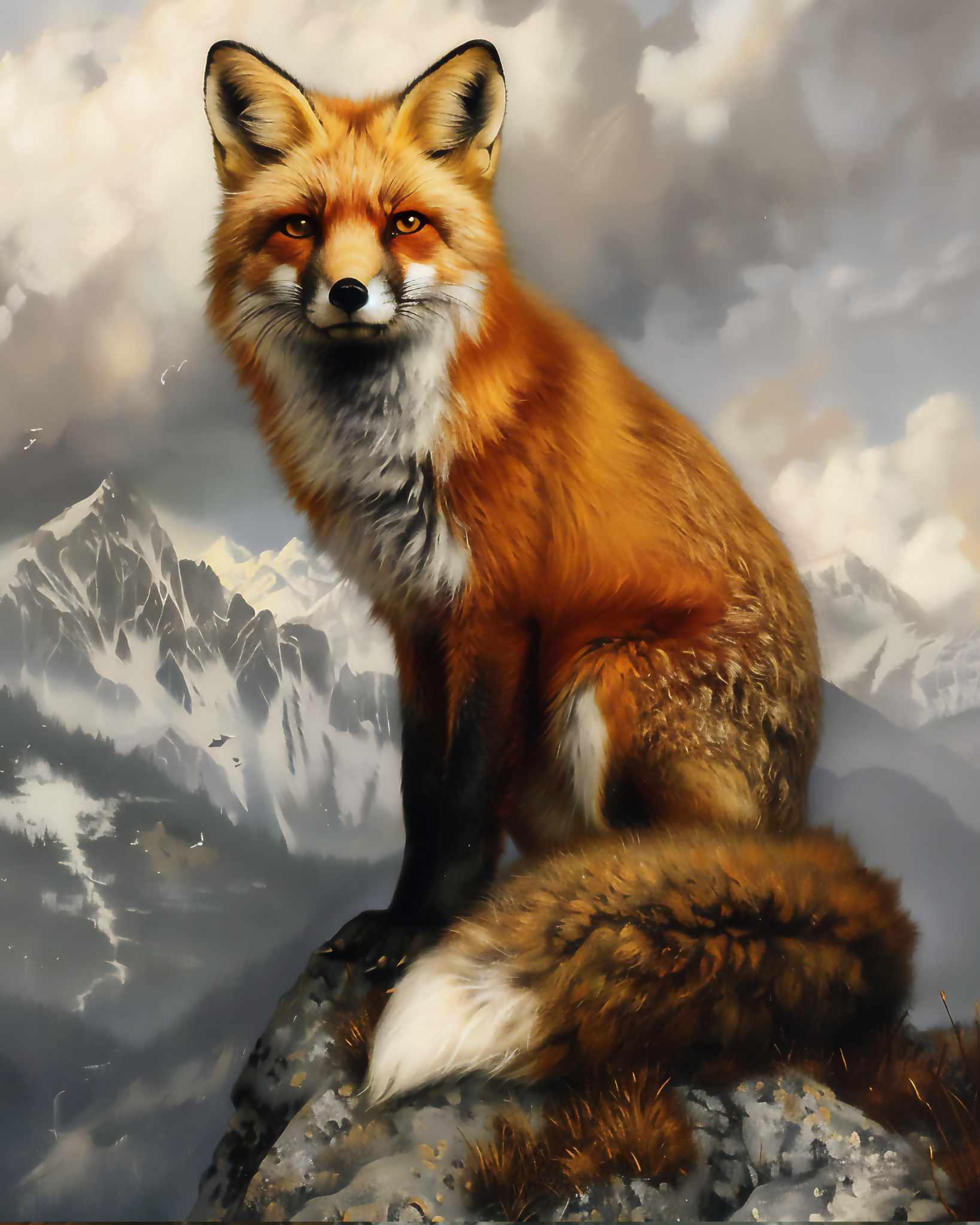 Red Fox - Mowbi's Wildlife 8"x10" Art Print Collection - Mowbi Wholesale