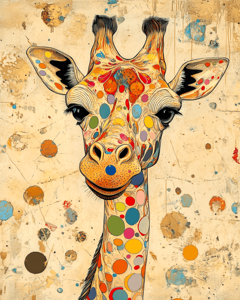Abstract Giraffe #3 - Abstract Art - Nature Wildlife Wall Art – 8″x10 ...