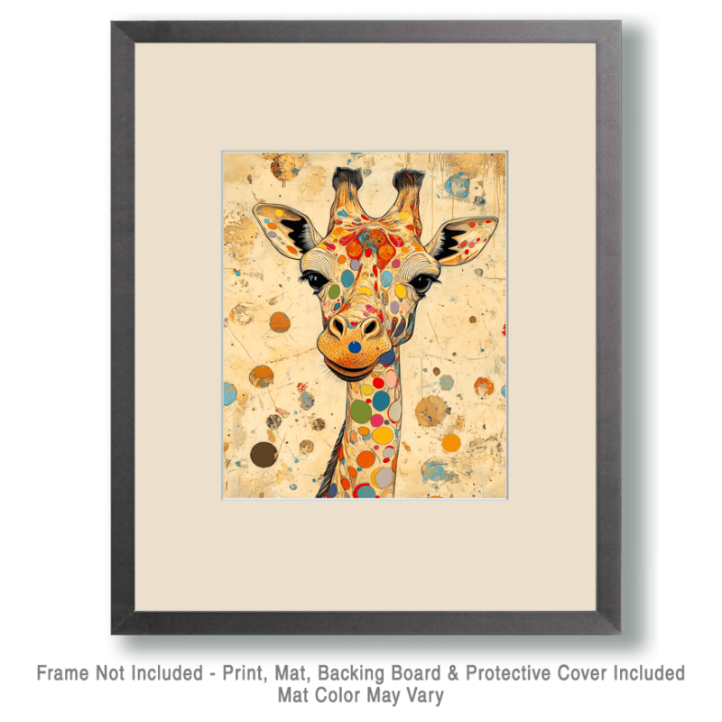 Abstract Giraffe #3 - Abstract Art - Nature Wildlife Wall Art – 8″x10 ...