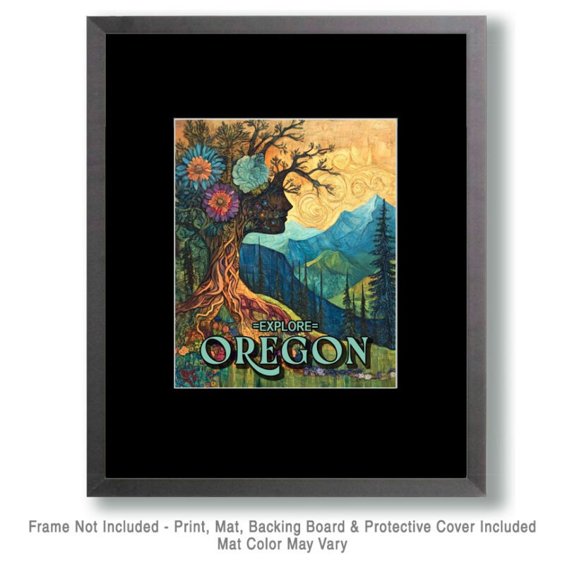 Mother Nature - Oregon Souvenir Home Decor Wall Art Prints – 8″x10 ...