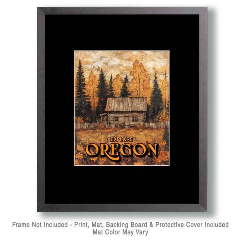 Small Home - Oregon Souvenir Home Decor Wall Art Prints – 8″x10 ...