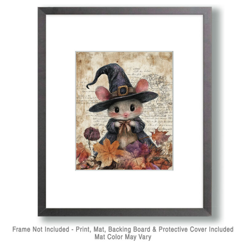 Mousekin - Witch and Witches Wall Art Prints - 8"x10" Art Print for 11 ...
