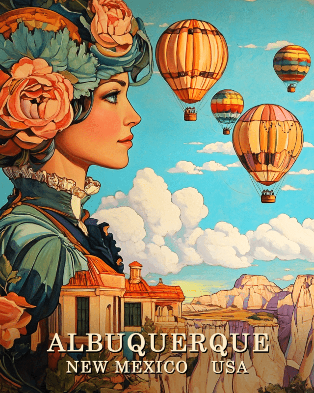 A Fine Day - Albuquerque Souvenir Wall Art Prints – 8″x10″ Artwork for ...