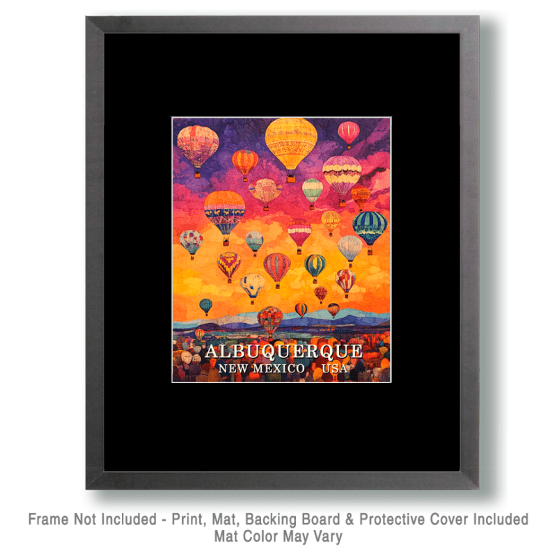 Early Sunrise Ascent - Albuquerque Souvenir Wall Art Prints – 8″x10 ...