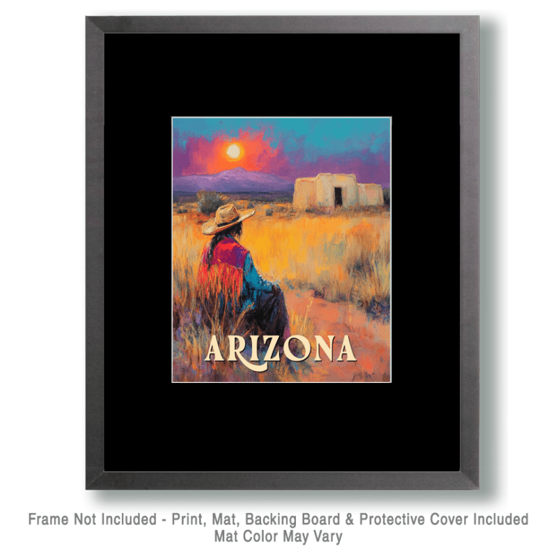 Taking in the Sunset - Arizona Art Prints – 8″x10″ Artwork for 11″x14 ...
