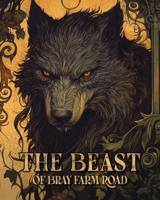 Wolf-Like Beast of Bray Farm Road - Cryptids Cryptozoology Wall Art ...