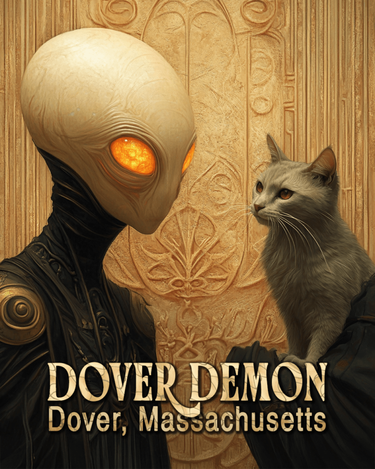 Dover Demon Talking to a Cat - Mythical Beasts Wall Art Prints – 8″x10 ...