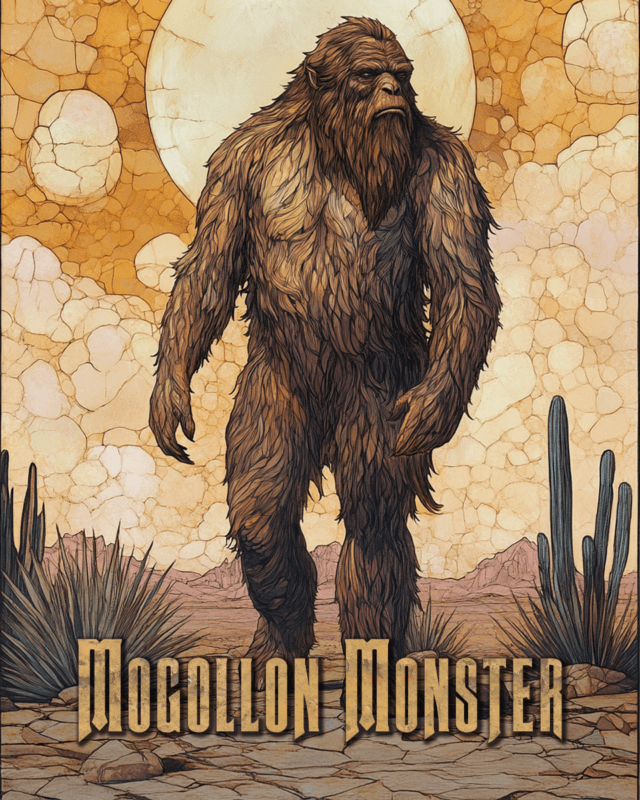 Mogollon Monster - Mythical Beasts Wall Art Prints – 8″x10″ Artwork for 11″x14″ Frame - Mowbi ...