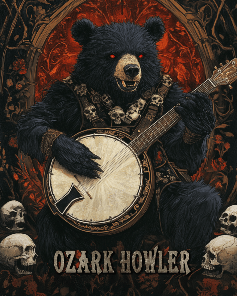 Banjo Playing Ozark Howler - Mythical Beasts Wall Art Prints – 8″x10 ...