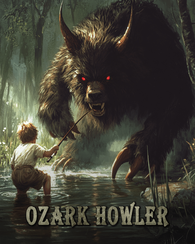 Ozark Howler and Boy Fishing - Mythical Beasts Wall Art Prints – 8″x10 ...