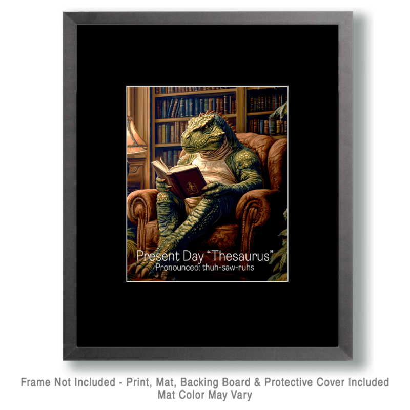 Thesaurus - Dinosaur Wall Art Prints - 8"x10" Art Print for 11"x14 ...