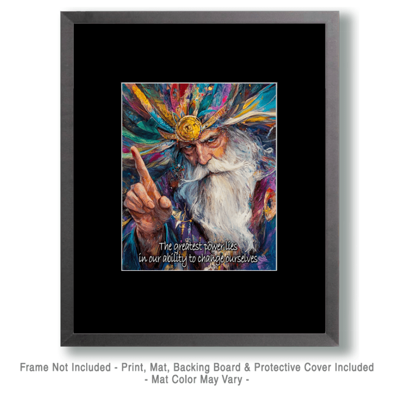 Wizard Logic "Greatest Power" Wall Art Prints – 8″x10″ Artwork for 11 ...