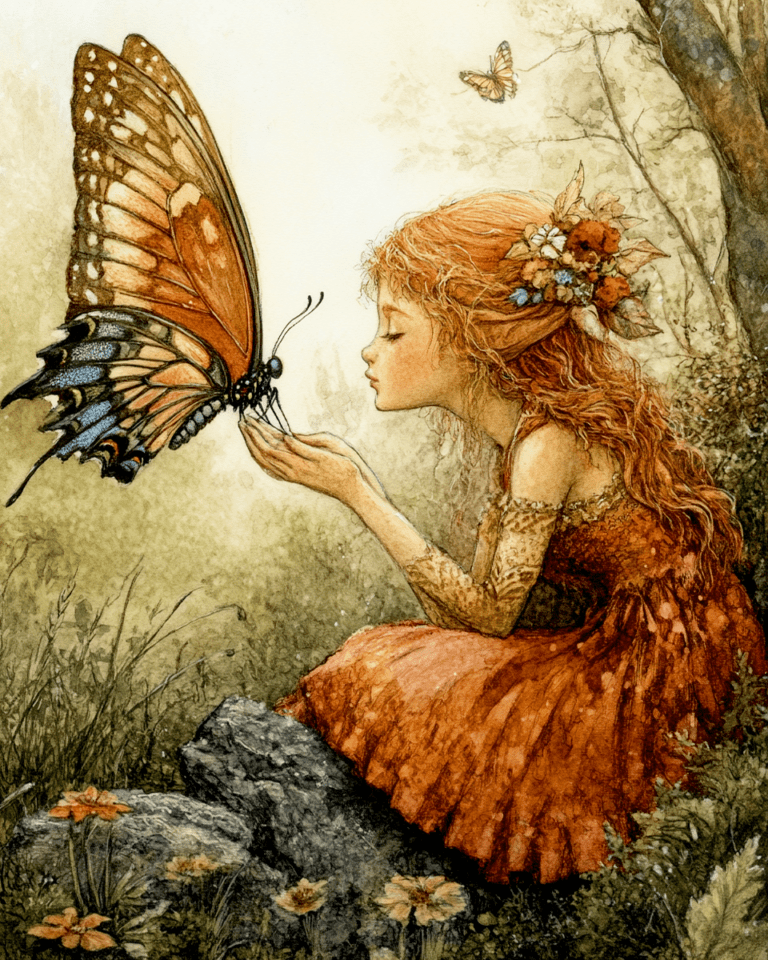 Fairy Butterfly Secret - Fairies Wall Art Prints – 8″x10″ Artwork for ...