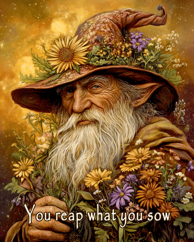 You Reap - Wizard Logic Wall Art Prints – 8″x10″ Artwork for 11″x14 ...