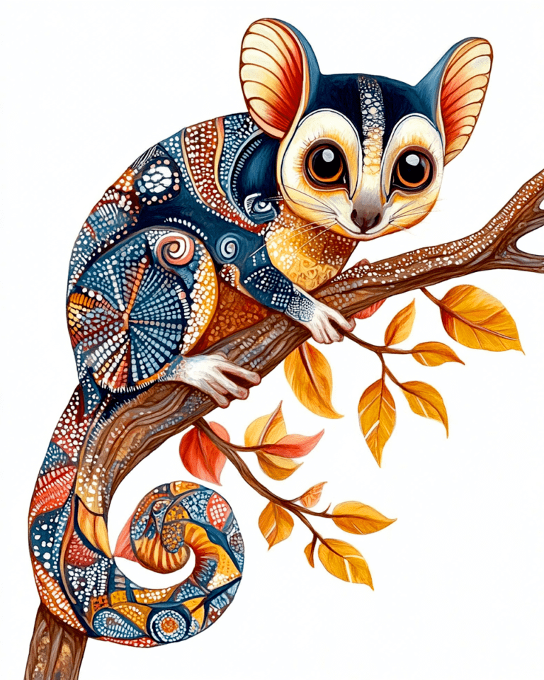 Minimalist Sugar Glider - Australian Wildlife Wall Art Prints – 8″x10 ...