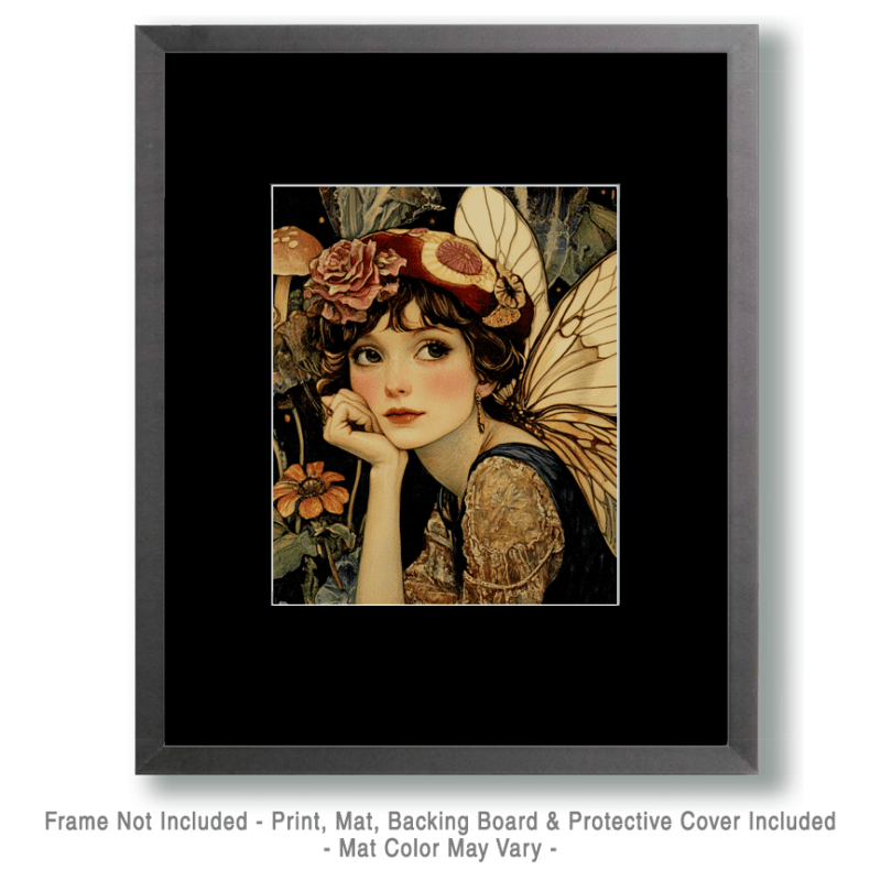 Fairy Lost in Thought - Fairies Wall Art Prints – 8″x10″ Artwork for 11 ...