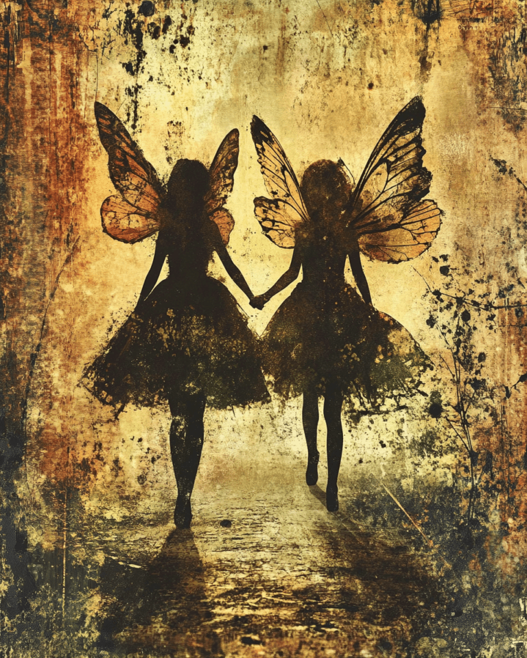 Fairy Friends on a Walk - Fairies Wall Art Prints – 8″x10″ Artwork for 11″x14″ Frame - Mowbi ...
