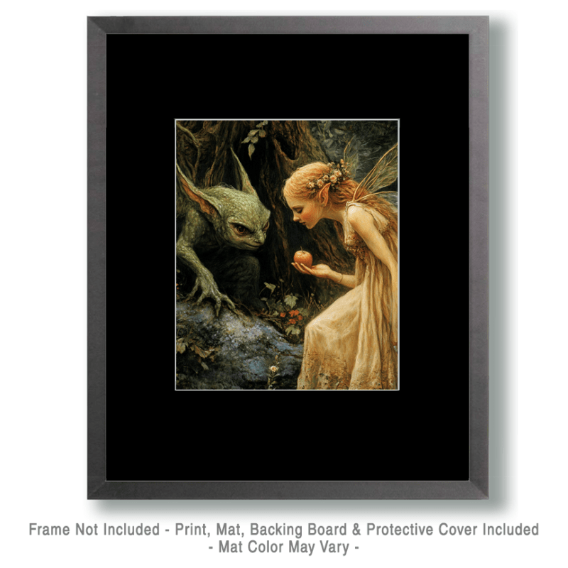 Fairy Feeds Goblin - Fairies Wall Art Prints – 8″x10″ Artwork for 11 ...