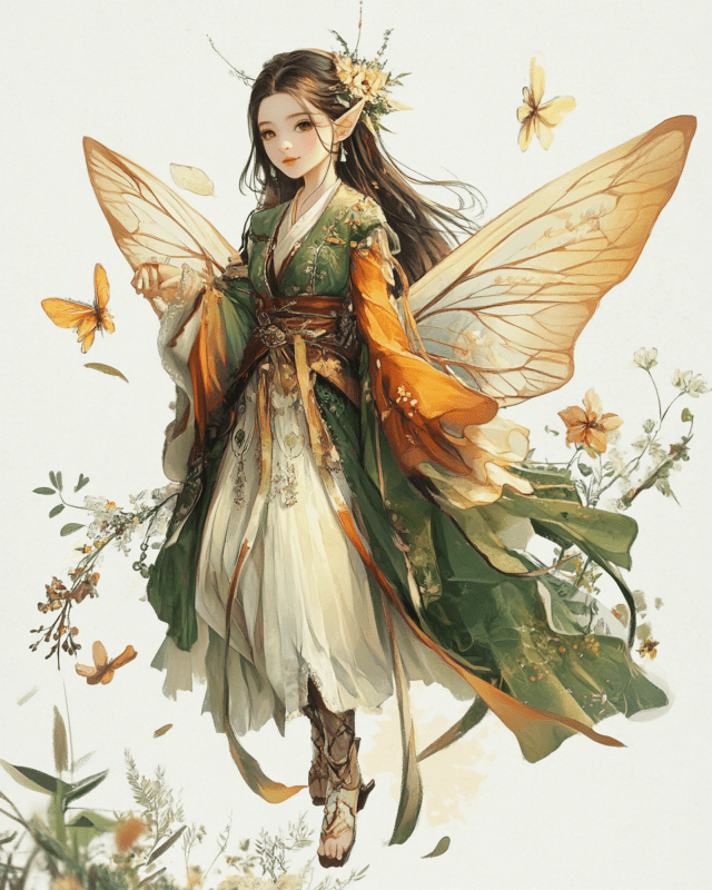 Fairy Guest - Fairies Wall Art Prints – 8″x10″ Artwork for 11″x14 ...