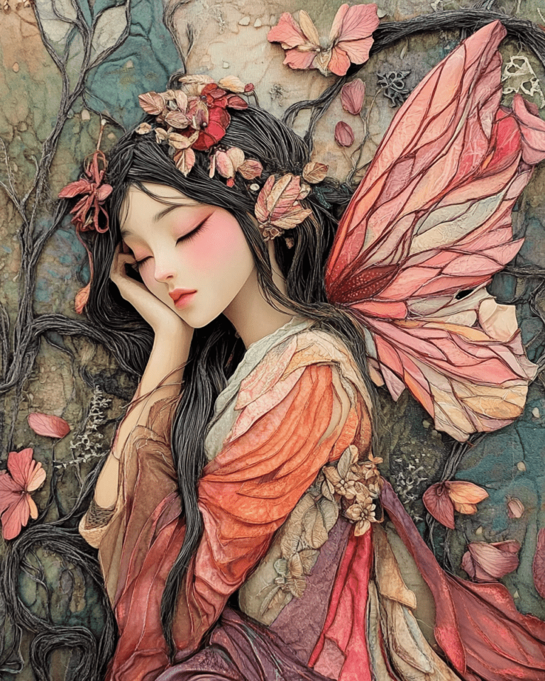 Resting Fairy - Fairies Wall Art Prints – 8″x10″ Artwork for 11″x14 ...
