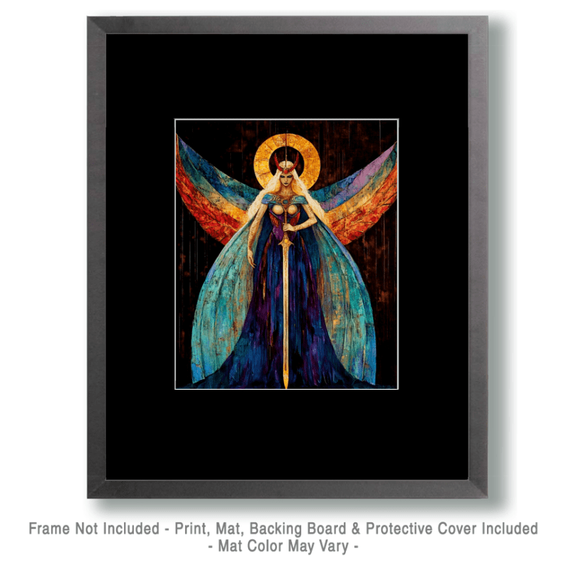 Abstract Freya with Sword - Freya the Norse Goddess Wall Art Prints – 8 ...