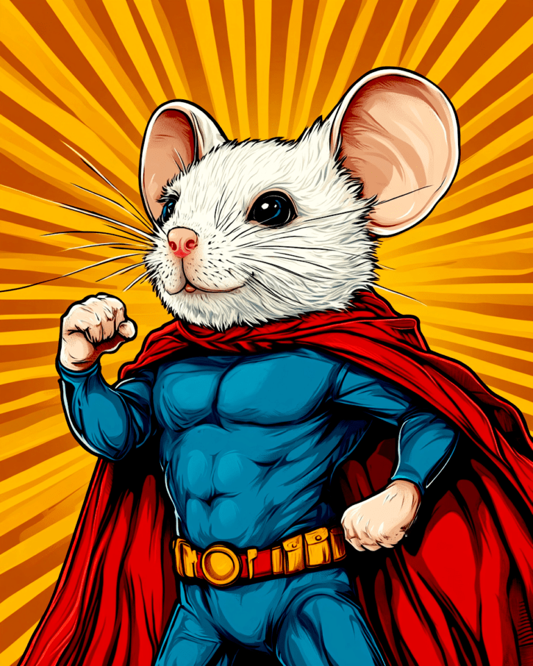 Mouse Hero - Pet Superheros Art Prints – 8″x10″ Artwork for 11″x14 ...