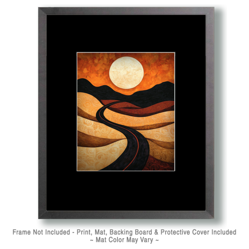 Abstract Country Road - Western and Southwestern Home Decor Wall Art ...