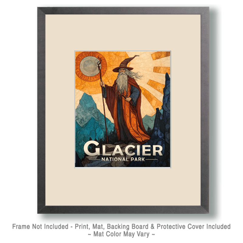 Grand Wizard - Glacier Souvenir Art Prints - 8"x10" Artwork for 11"x14 ...