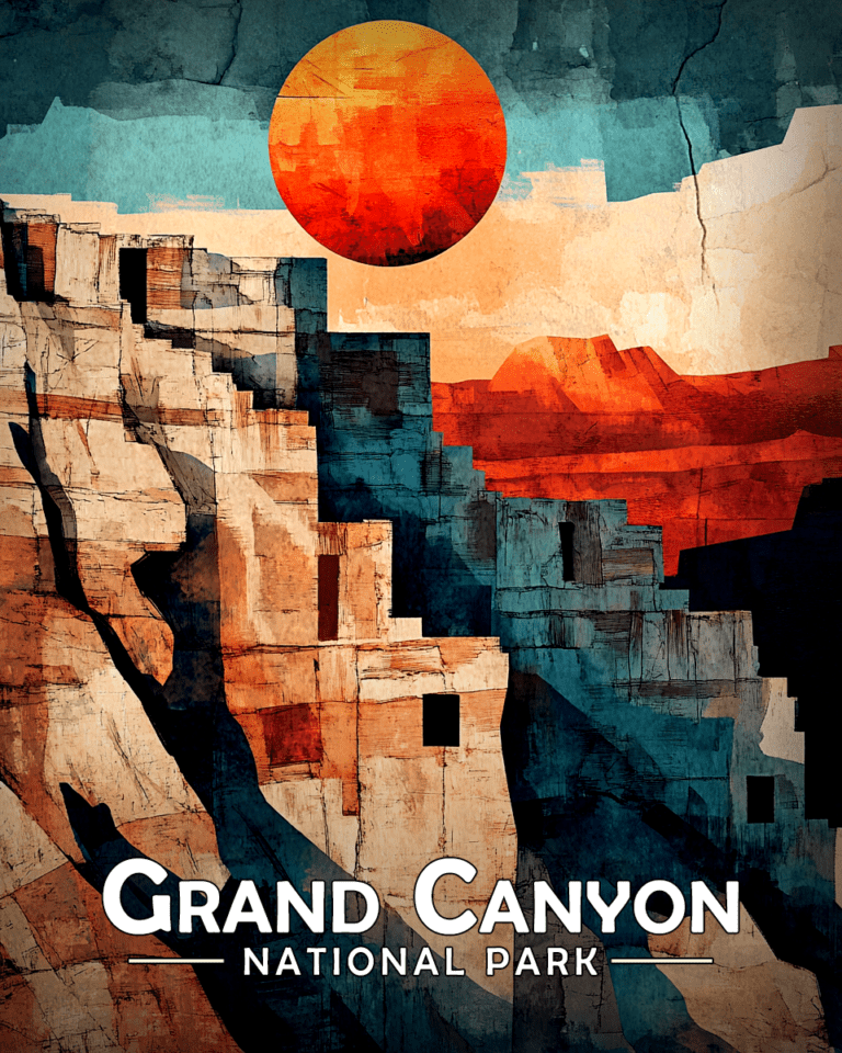 Ancient Home - Grand Canyon Souvenir Art Prints - 8"x10" Artwork for 11 ...