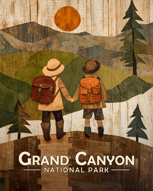 Sharing Nature - Grand Canyon Souvenir Art Prints - 8"x10" Artwork for ...