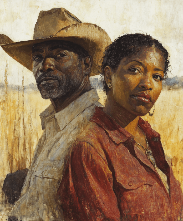Cowboy Life Couple - Cowboy Western Art Prints 8"x10" Artwork - Mowbi ...