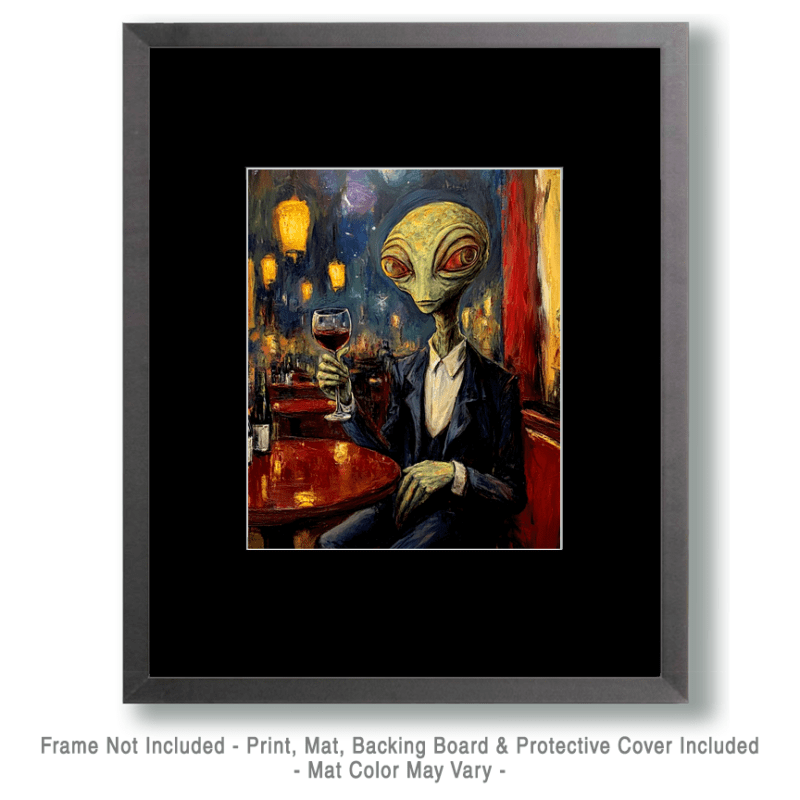 Impressionist Alien Toast - Aliens, Spaceships Outer-Space Wall Art ...