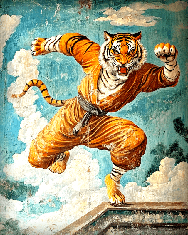 Tiger Dance #10 - Martial Arts Wall Art Prints – 8″x10″ Artwork for 11 ...