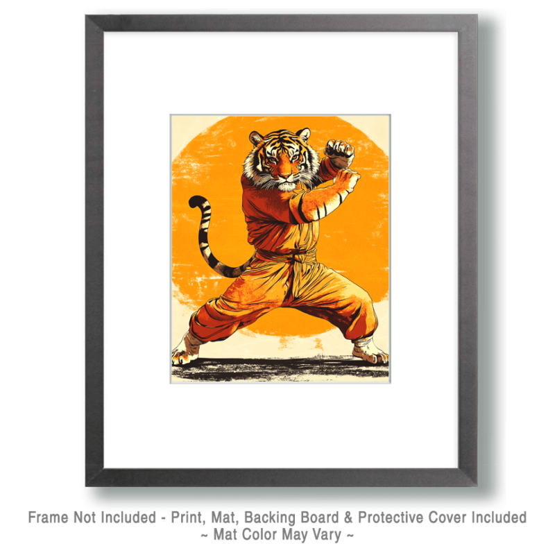 Tiger Dance #11 - Martial Arts Wall Art Prints – 8″x10″ Artwork for 11 ...