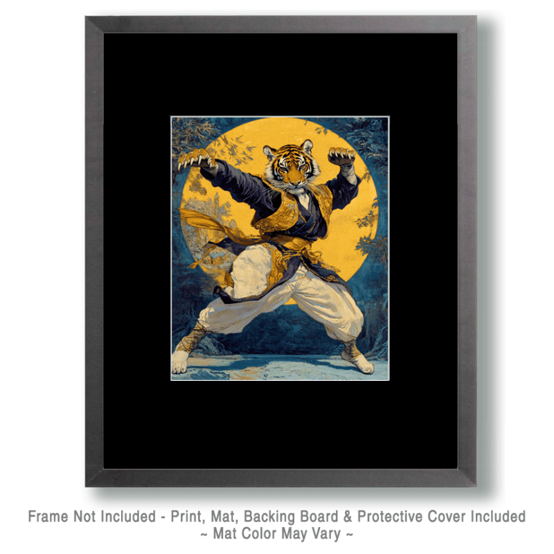 Tiger Dance #2 - Martial Arts Wall Art Prints – 8″x10″ Artwork for 11 ...