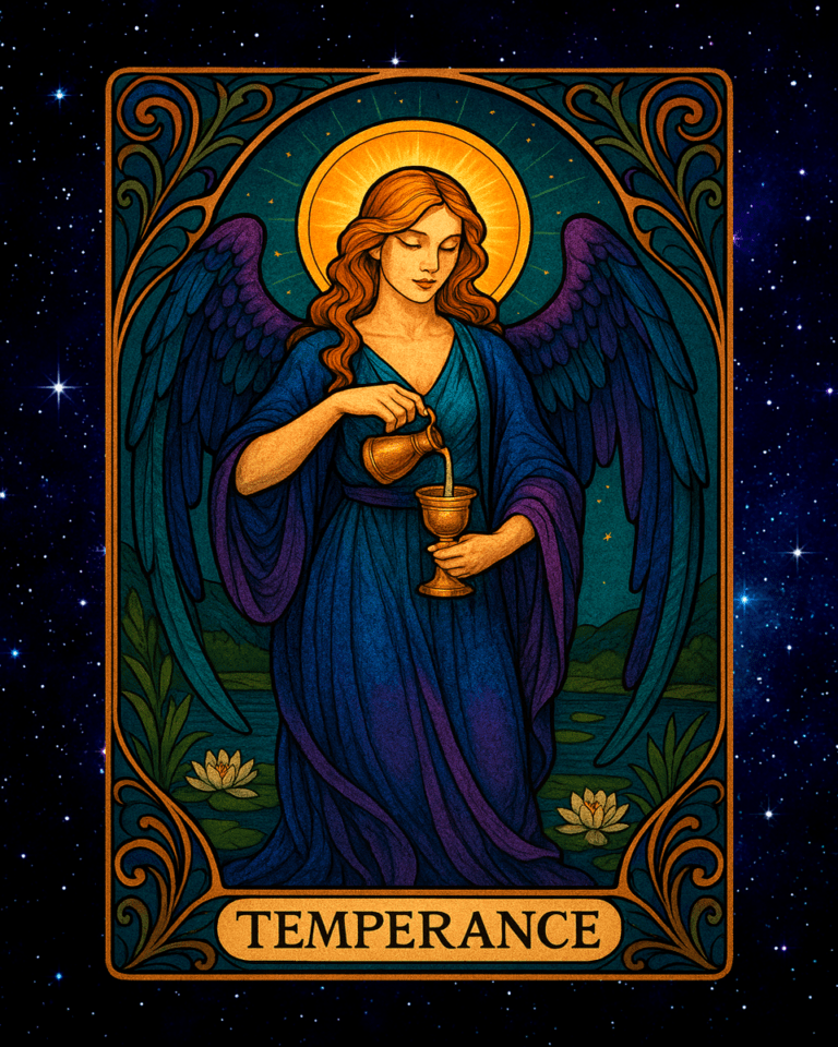 Temperance - Tarot Card Art Prints – 8″x10″ Artwork for 11″x14″ Frame ...