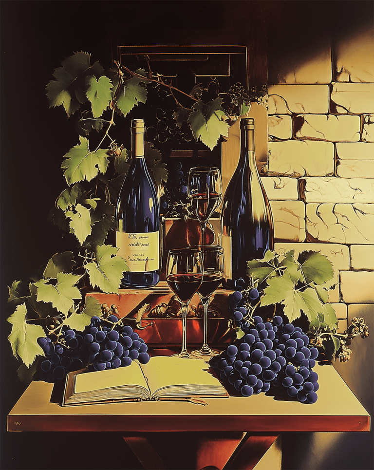 Classical Wine Still Life - Wine Wall Art Prints – 8″x10″ Artwork for 11″x14″ Frame - Mowbi ...