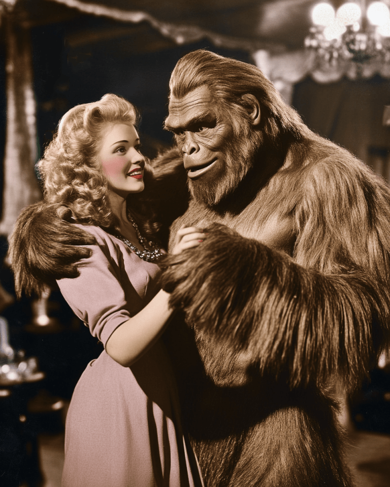 Bigfoot Enjoying a Dance - Cryptids 8"10" Artwork for 11"x12" Frame ...