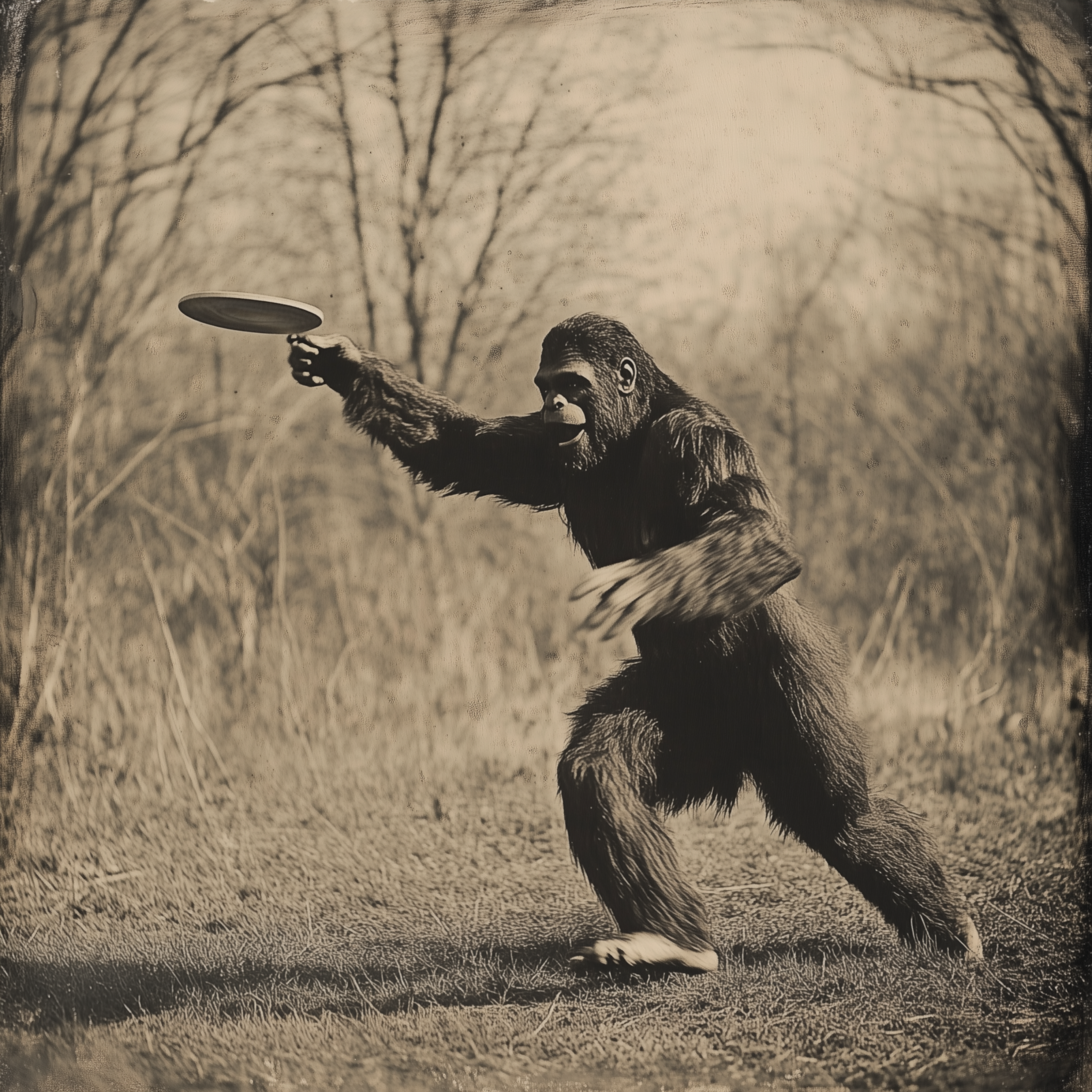 Bigfoot is a Cool Dude - Cryptids 8"x8" Artwork for 12"x12" Frame ...