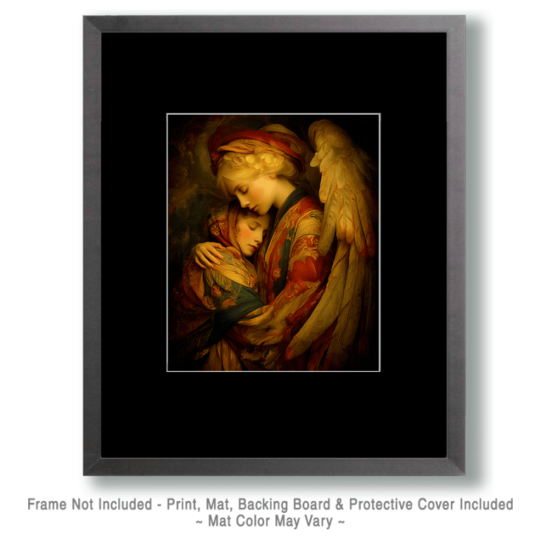 Angel Compassion Art Print - 8"x10" Artwork for 12"x14" Frame - Mowbi ...