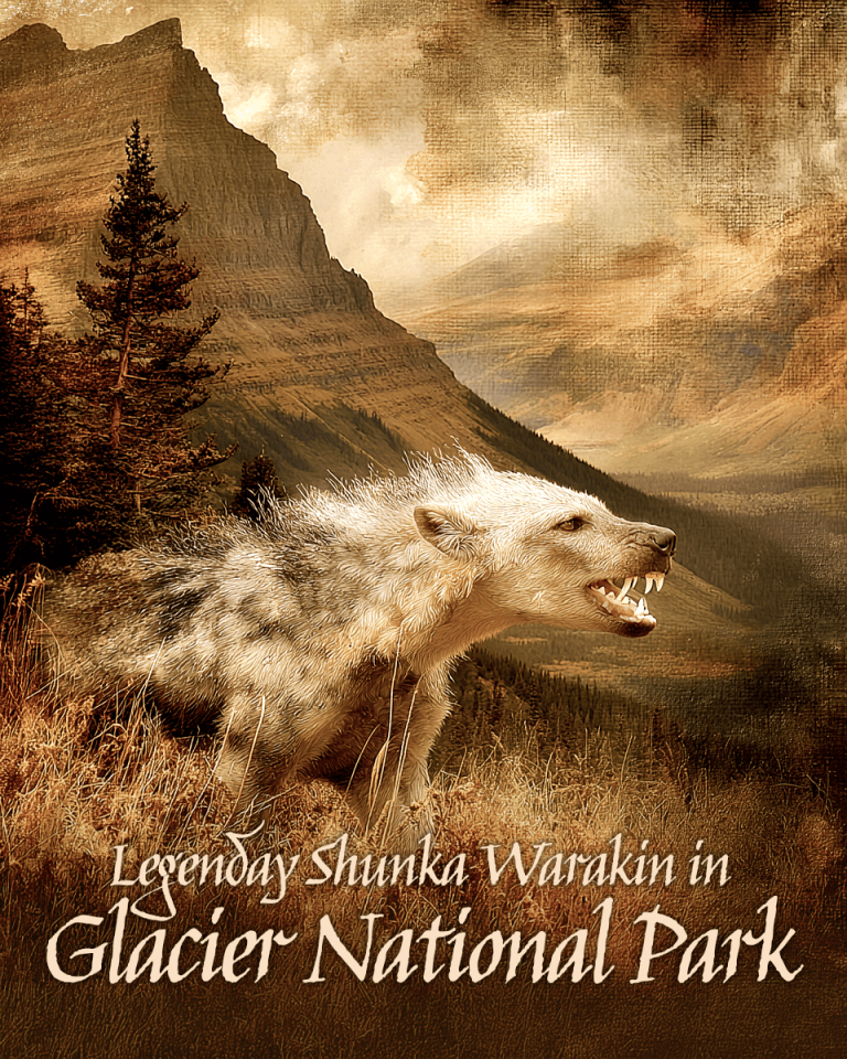 Shunka Warakin in Glacier National Park Souvenir Art Print - 8"x10 ...