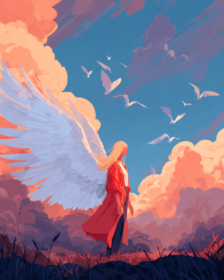 Brilliant Angel - Angelic Art Print - 8"x10" Artwork - Mowbi Wholesale