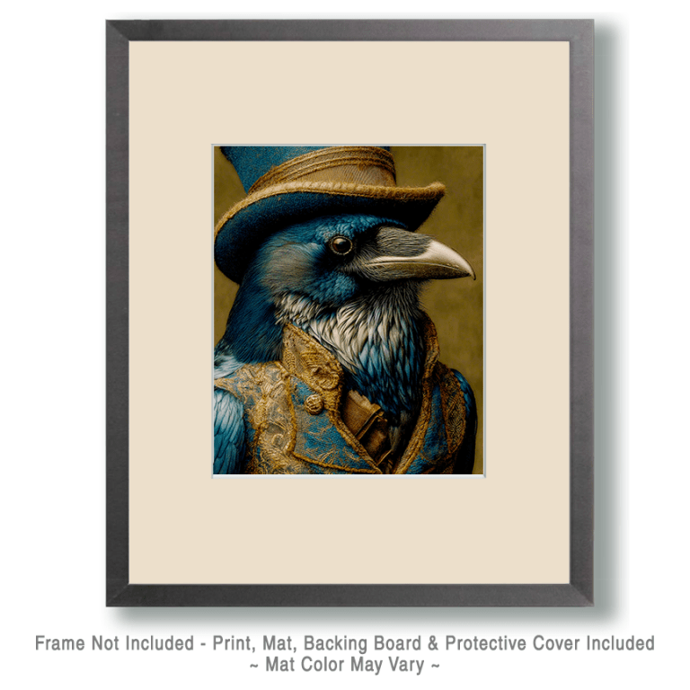 Sir Roger Raven Art Print - 8"x10" Artwork - Mowbi Wholesale