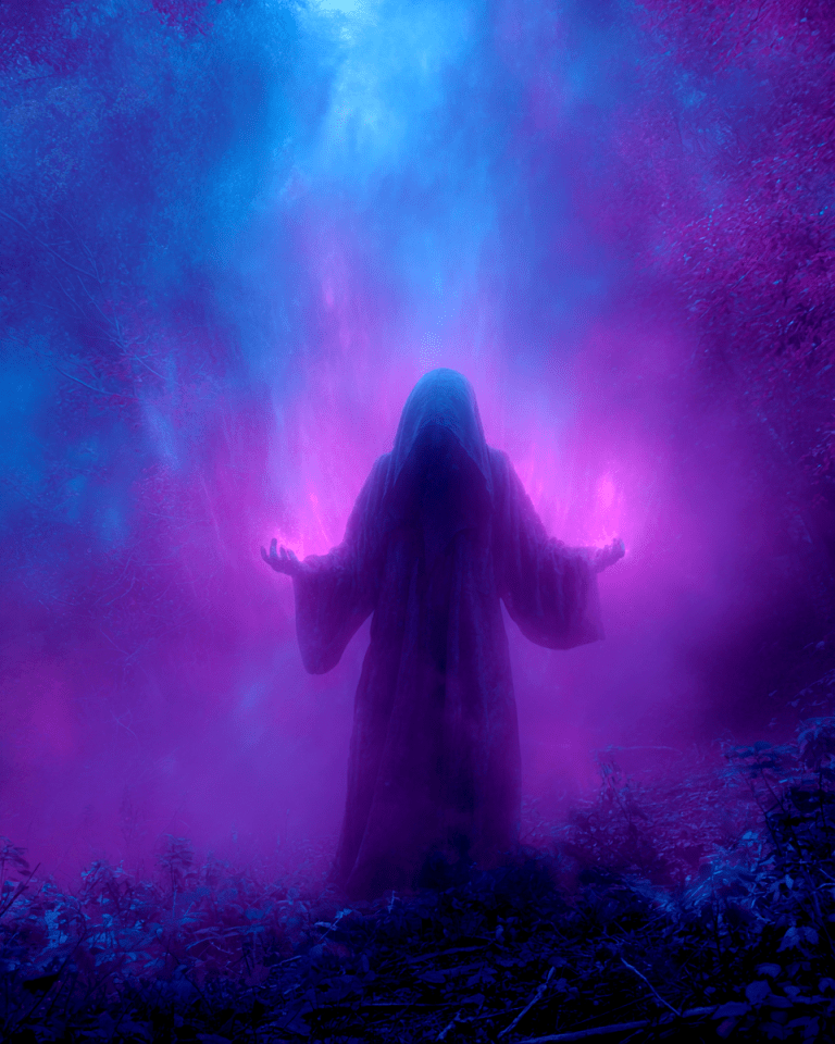 Casting a Glow Spell Mystical Art Print - 8"x10" Artwork for 11"x14 ...